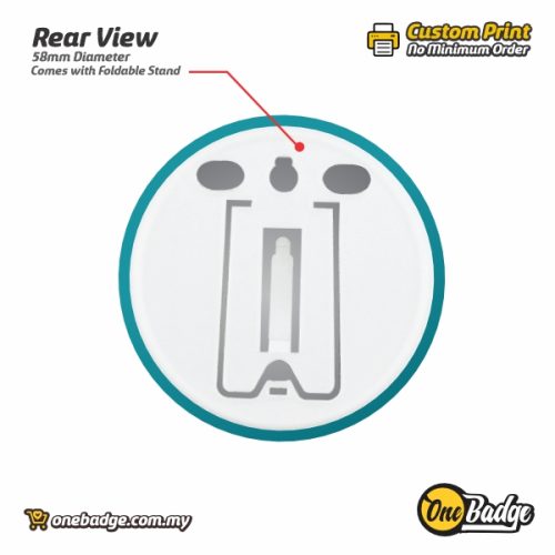 Photo Stand Button Badge 58mm-Custom Design & Print | Supplier ...