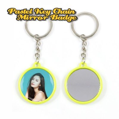 Pastel Mirror Key Chain Badge 32mm Diameter | Supplier & Wholesaler ...