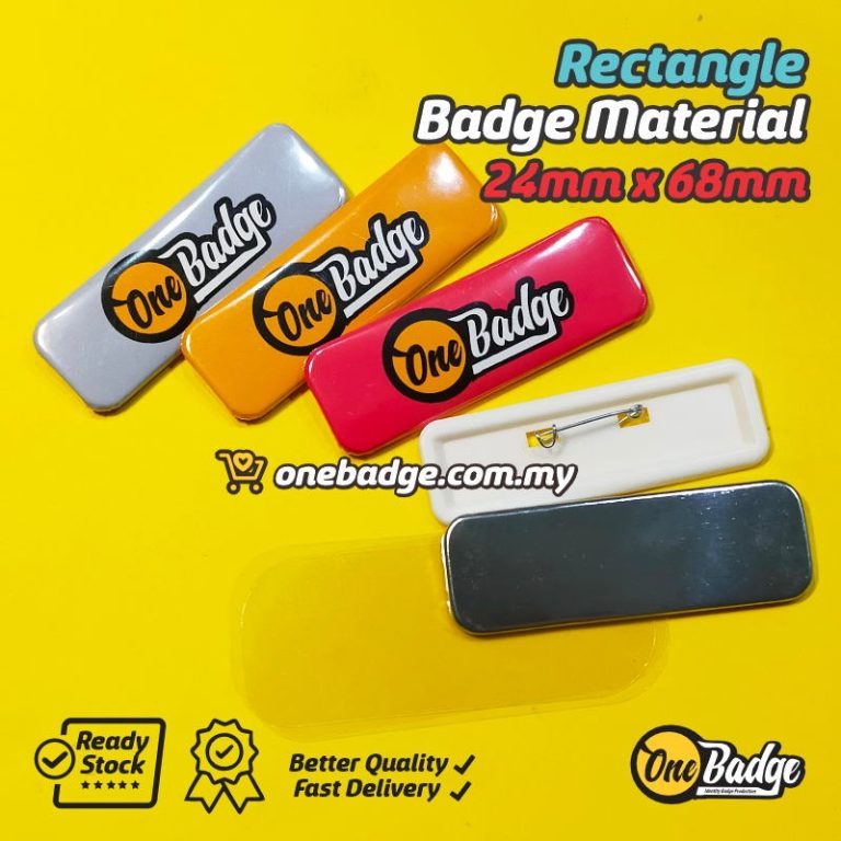 Rectangle Badge Material Supplier Malaysia | Student Badge Wholesaler