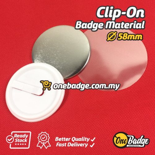 Clip-On Button Badge Supplier Malaysia | Button Badge Clip | Button ...