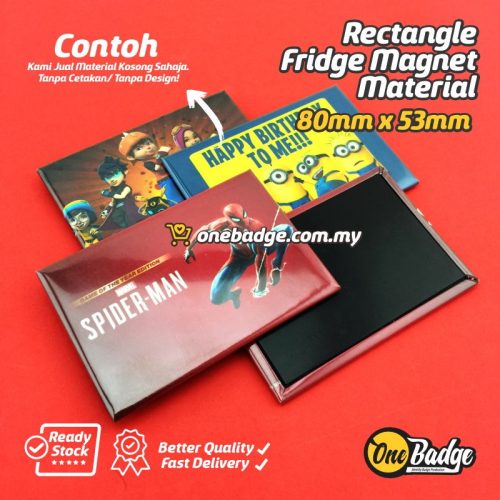 Rectangle Fridge Magnet Material-80mm x 53.00mm(100pcs/pkt) | Supplier ...