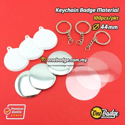 44mm KeyChain Button Badge Material (100pcs/pkt) | Supplier ...