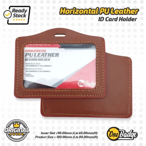 HORIZONTAL PU Leather ID Card Holder | HPU-SL001 | Supplier ...