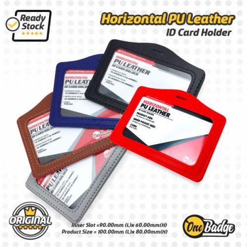 HORIZONTAL PU Leather ID Card Holder | HPU-SL001 | Supplier ...