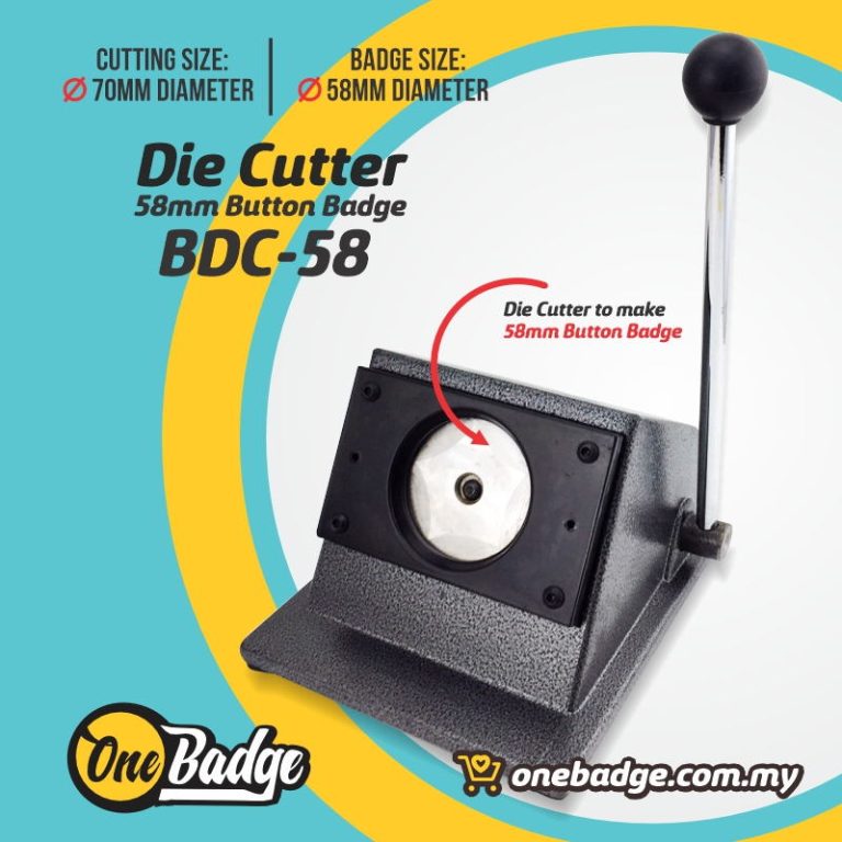 Paper Die Cutter For 58mm Button Badge | Actual Cutting Size- 70mm ...