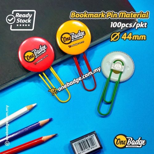 Bookmark Badge Material 44mm | Paper Clip Badge Material 44mm ...