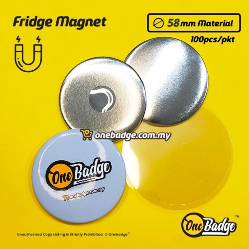 Strong Fridge Magnet Button Badge Material 58mm (100pcs/pkt) | Supplier ...