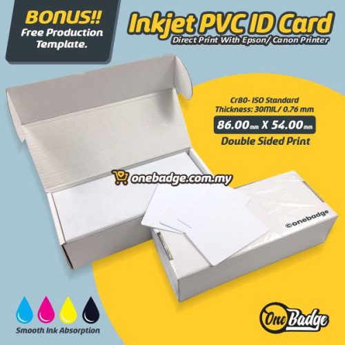 EPSON Inkjet PVC Card Material Supplier Malaysia | Coated Blank ID Card ...
