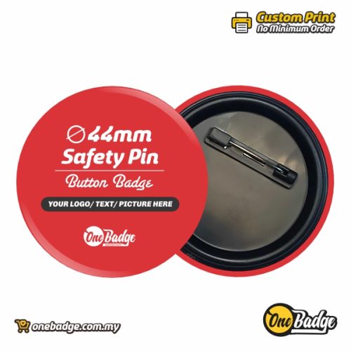 44mm Custom Button Badge Printing Supplier & Wholesaler | OneBadge Malaysia