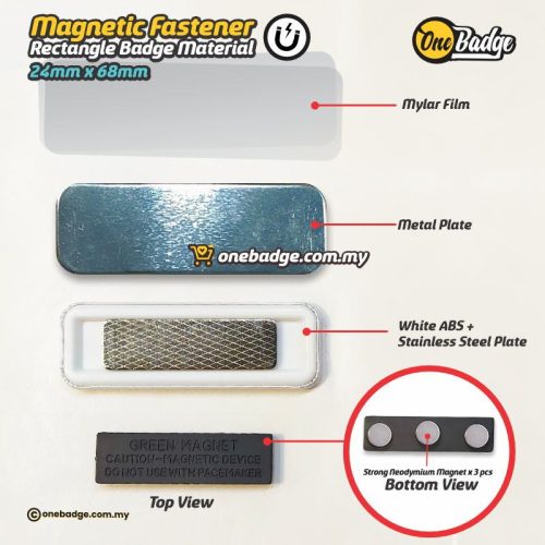 MAGNETIC Button Badge Supplier Malaysia | Magnet ID Badge Wholesale ...